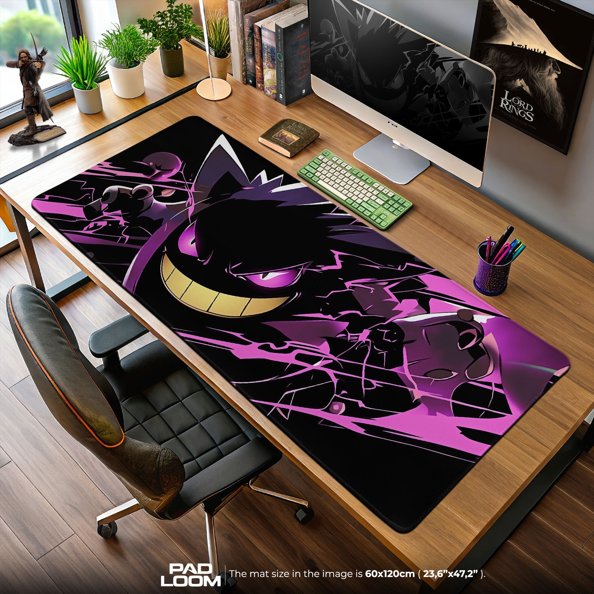 Gengar Void Grin Mouse Pad, Pokémon Gaming Desk Mat – Padloom