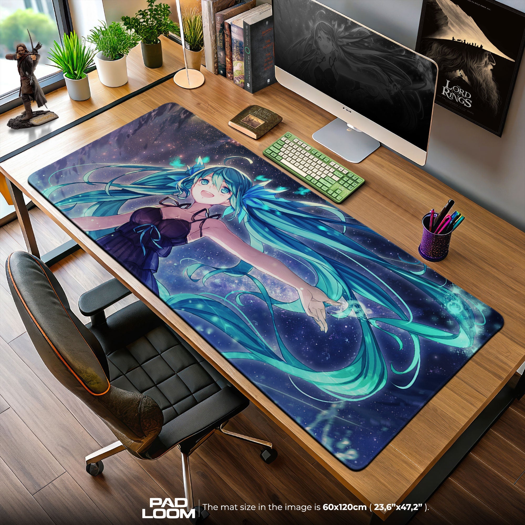 Hatsune Miku Mouse Pads | Premium Vocaloid Digital Diva Desk Mats – Padloom