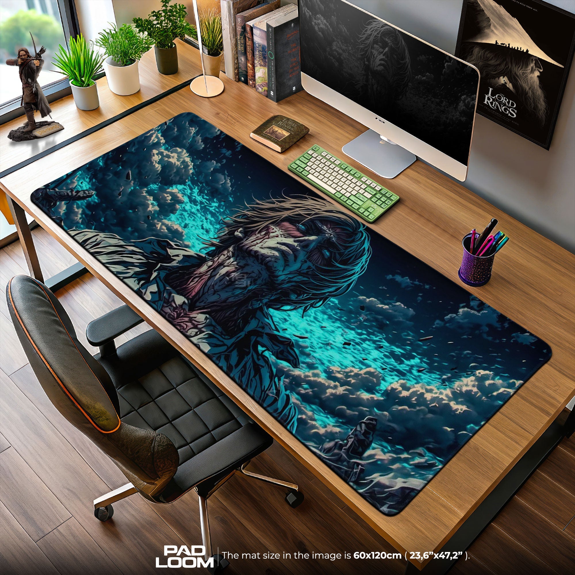 Attack on Titan Zeke Jaeger Mouse Pad – Anime Gaming Desk Mat – Padloom