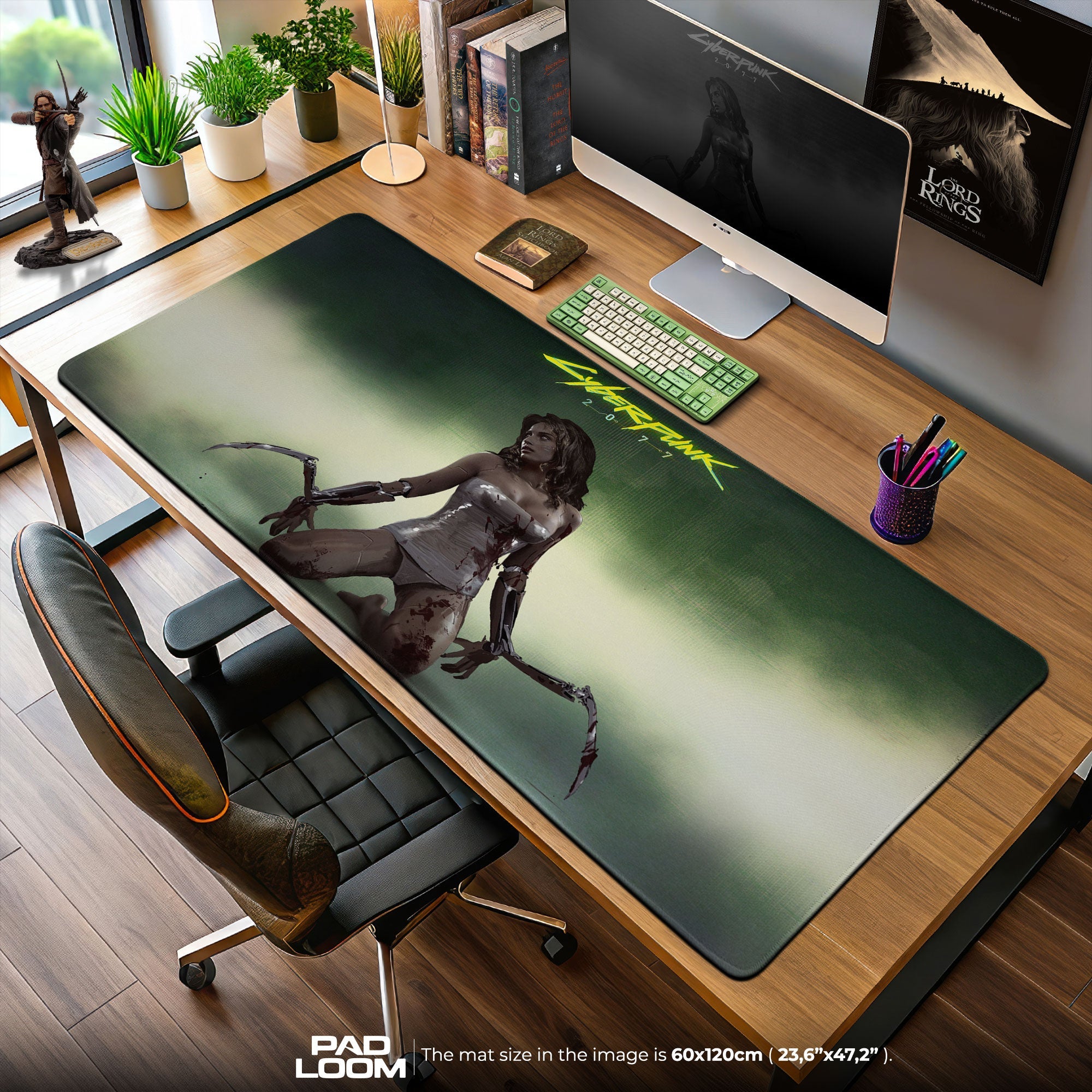 Cyberpunk 2077 Mouse Pad, Mantis Blade Lethal Game Desk Mat – Padloom