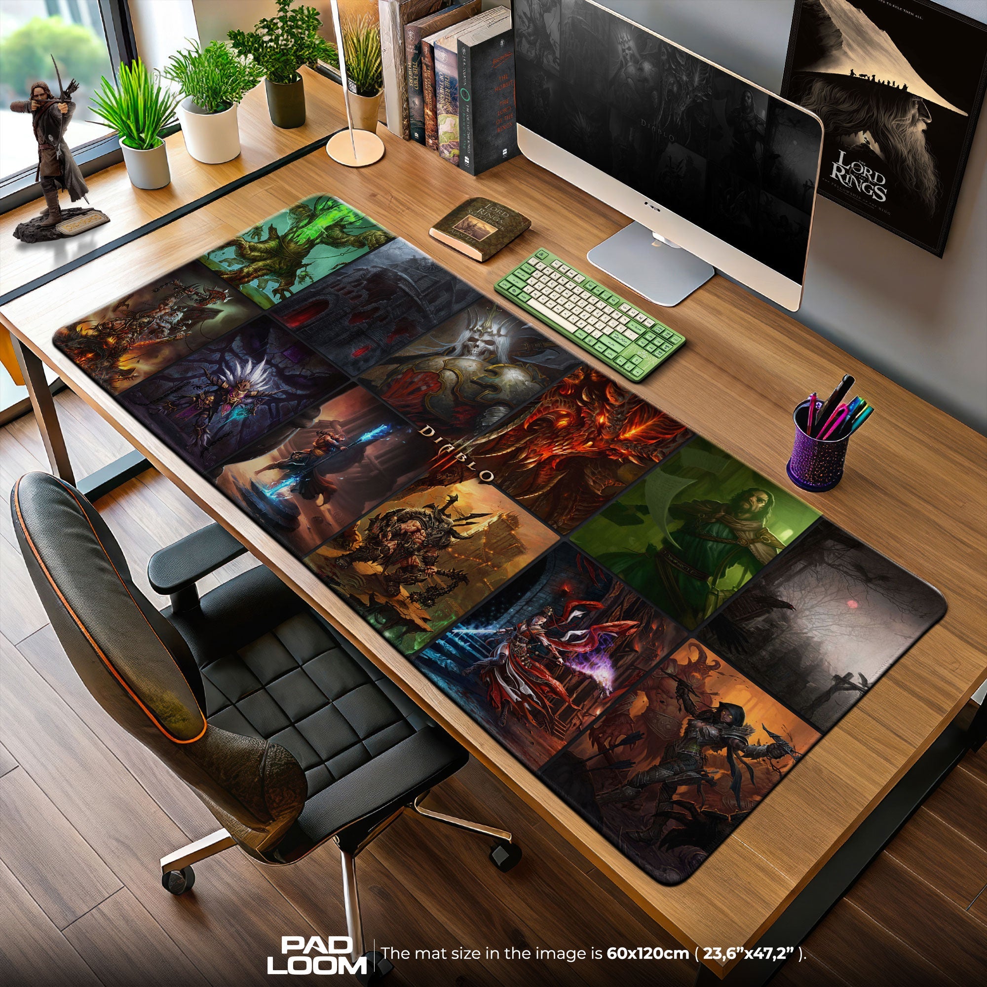 Diablo Mouse Pad, Dark Legends Gamer Desk Mat – Padloom