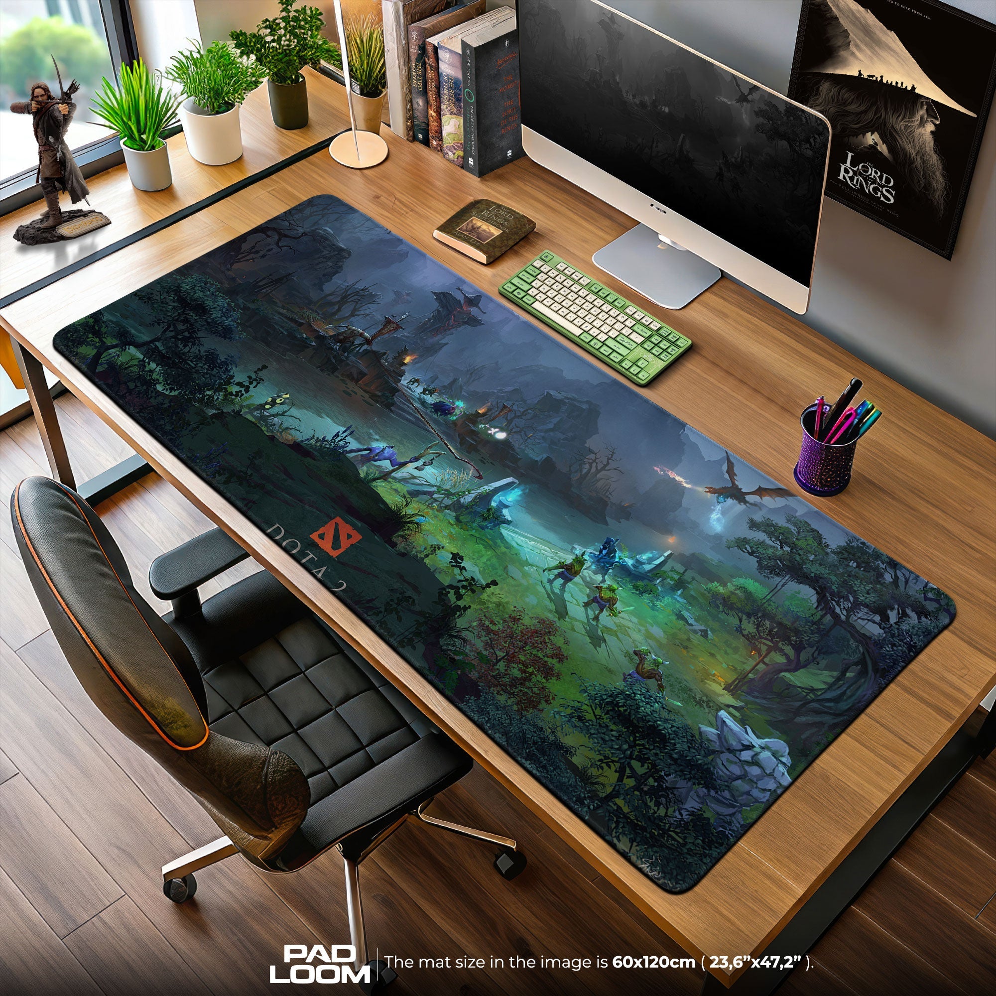 Dota 2 Radiant vs Dire Mouse Pad, MOBA Gaming Desk Mat – Padloom