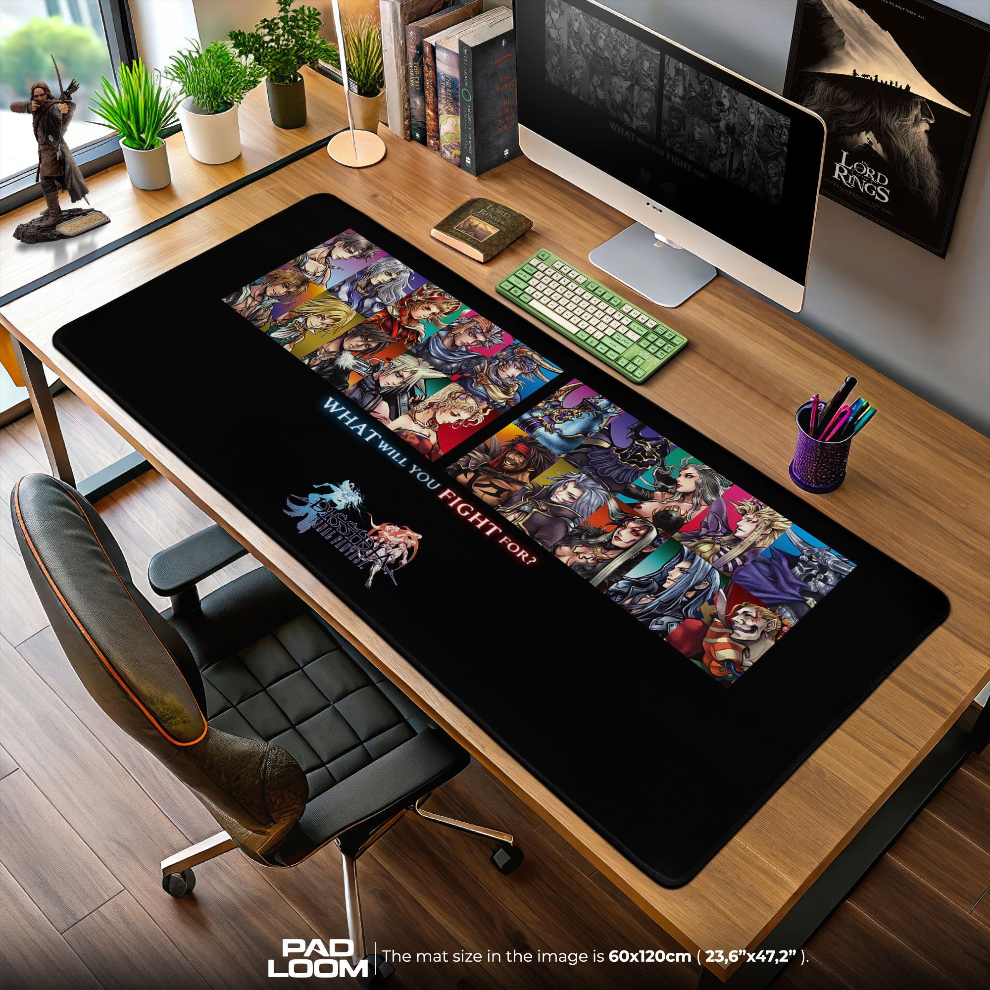 Final Fantasy Dissidia Heroes & Villains Mouse Pad, Game Desk Mat – Padloom