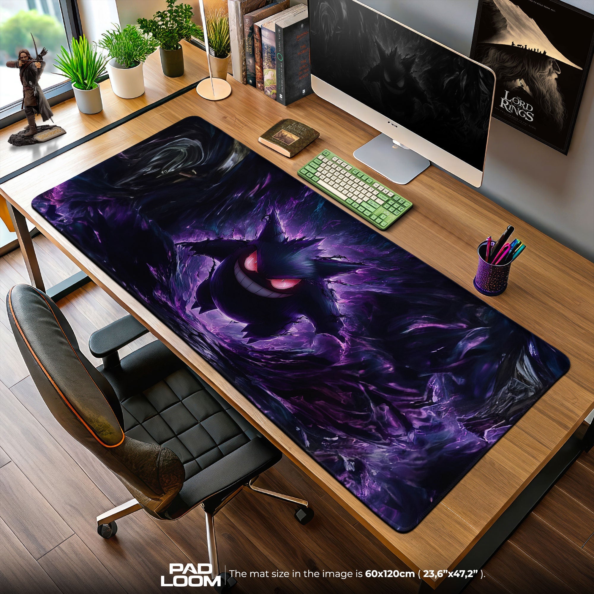 Gengar Shadow Realm Mouse Pad, Pokémon Gamer Desk Mat – Padloom