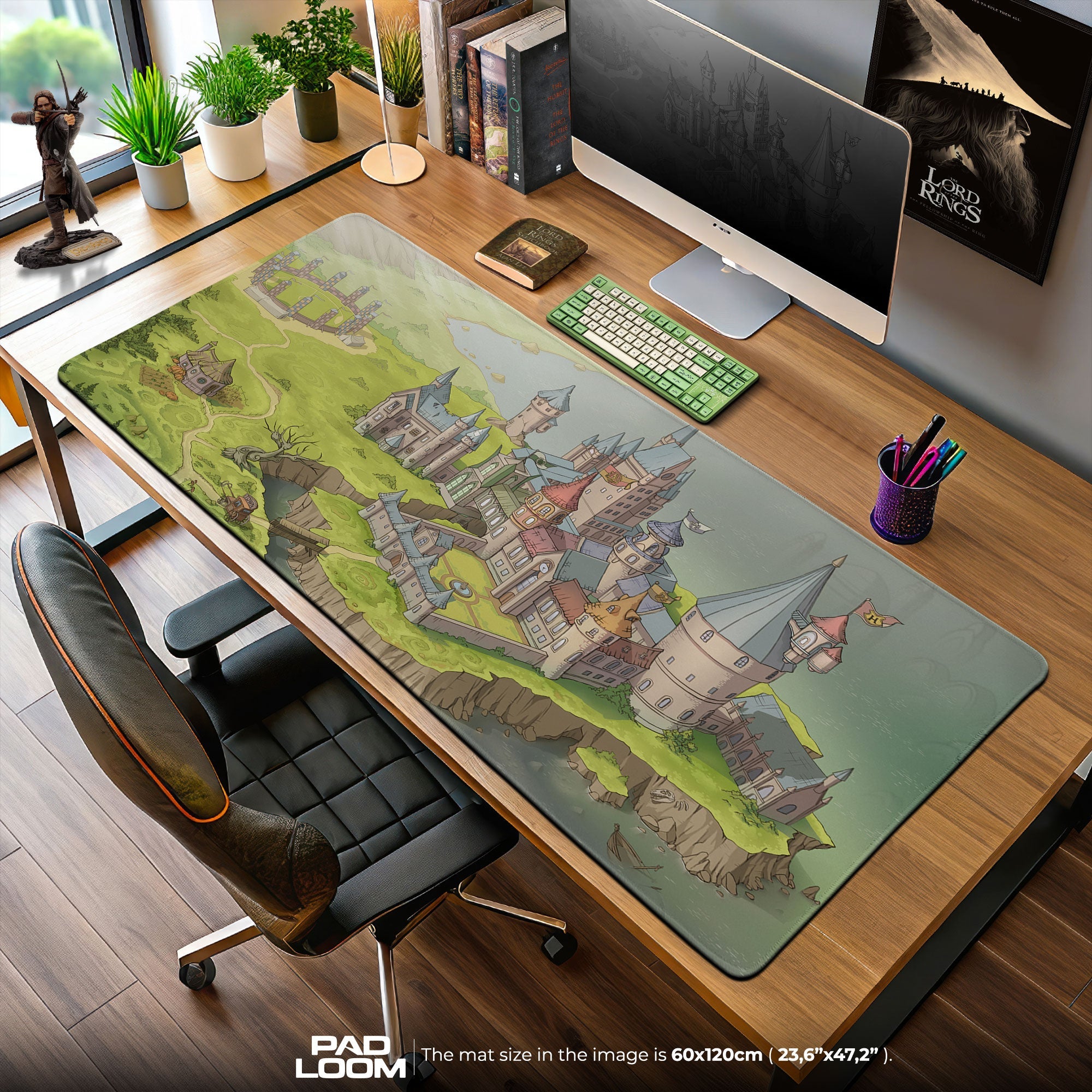 Harry Potter Hogwarts Castle Mouse Pad, Wizarding World Gaming Desk Ma ...