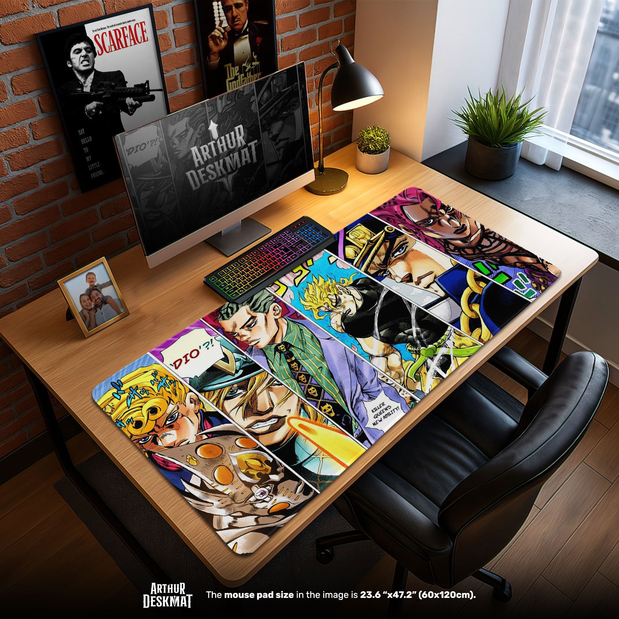 JoJo’s Bizarre Adventure Villains Mouse Pad, Anime Gaming Desk Mat ...