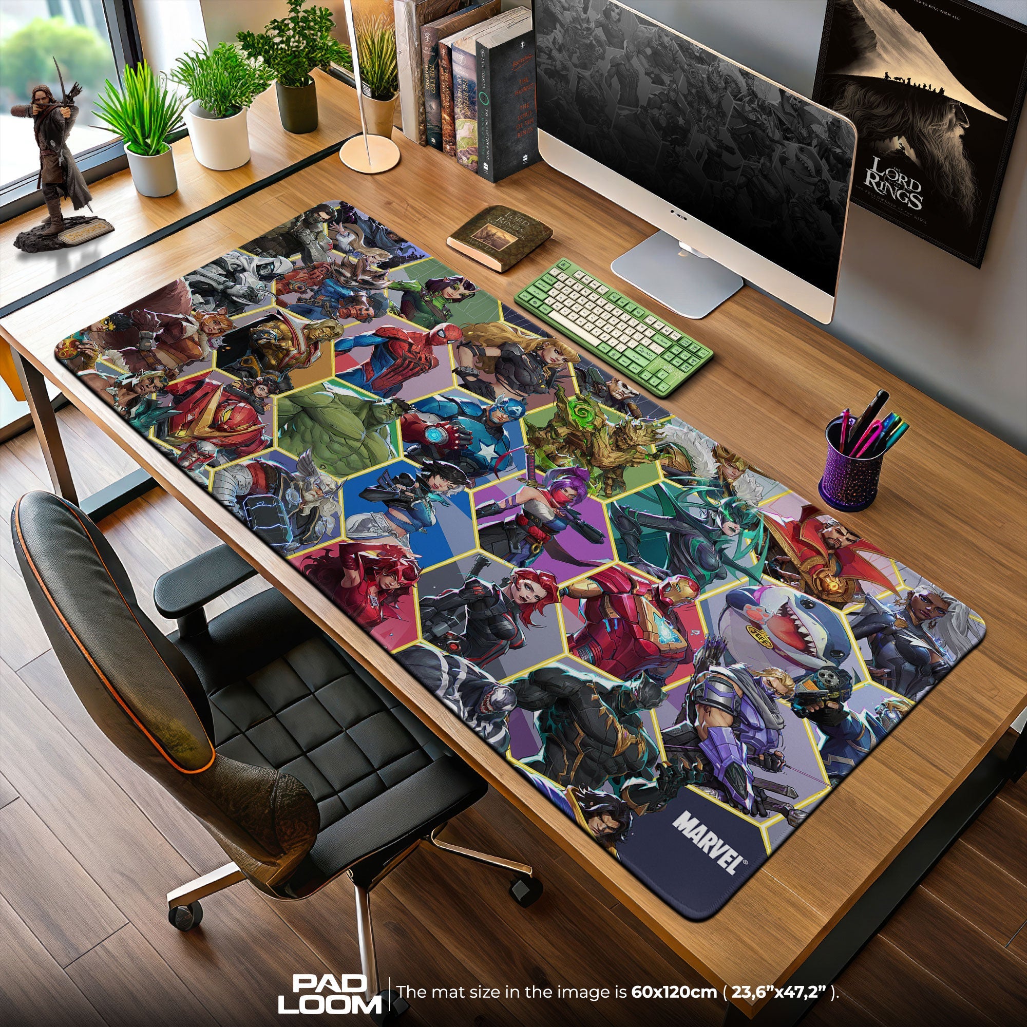 Marvel Rivals Heroes Mouse Pad, Superhero Gaming Desk Mat – Padloom