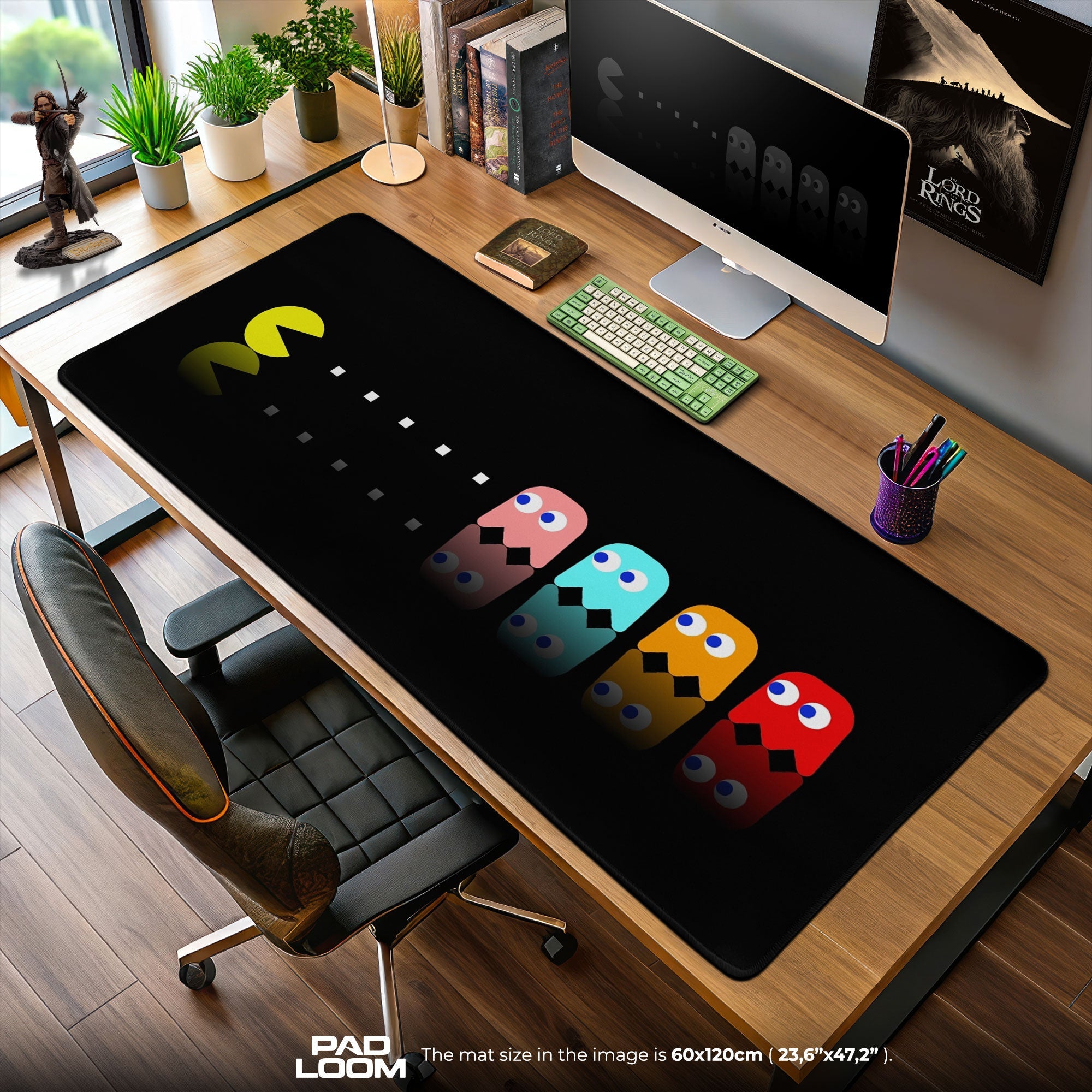Pac-Man Classic Mouse Pad, Retro Arcade Gaming Desk Mat – Padloom