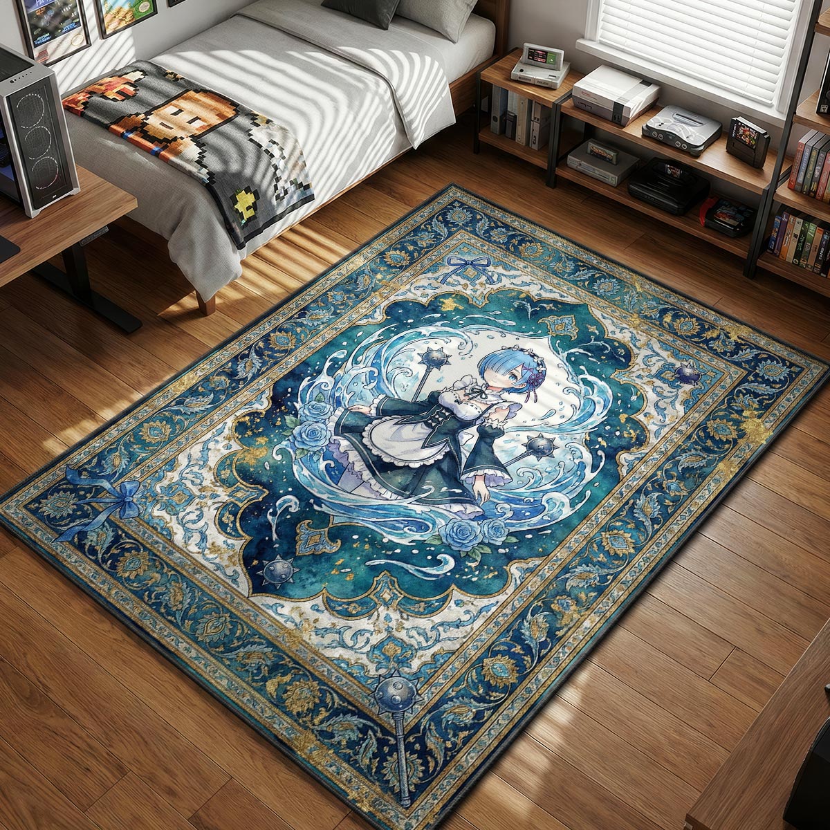 Rem Water Maiden Rug - Re:Zero Chair Mat | Padloom