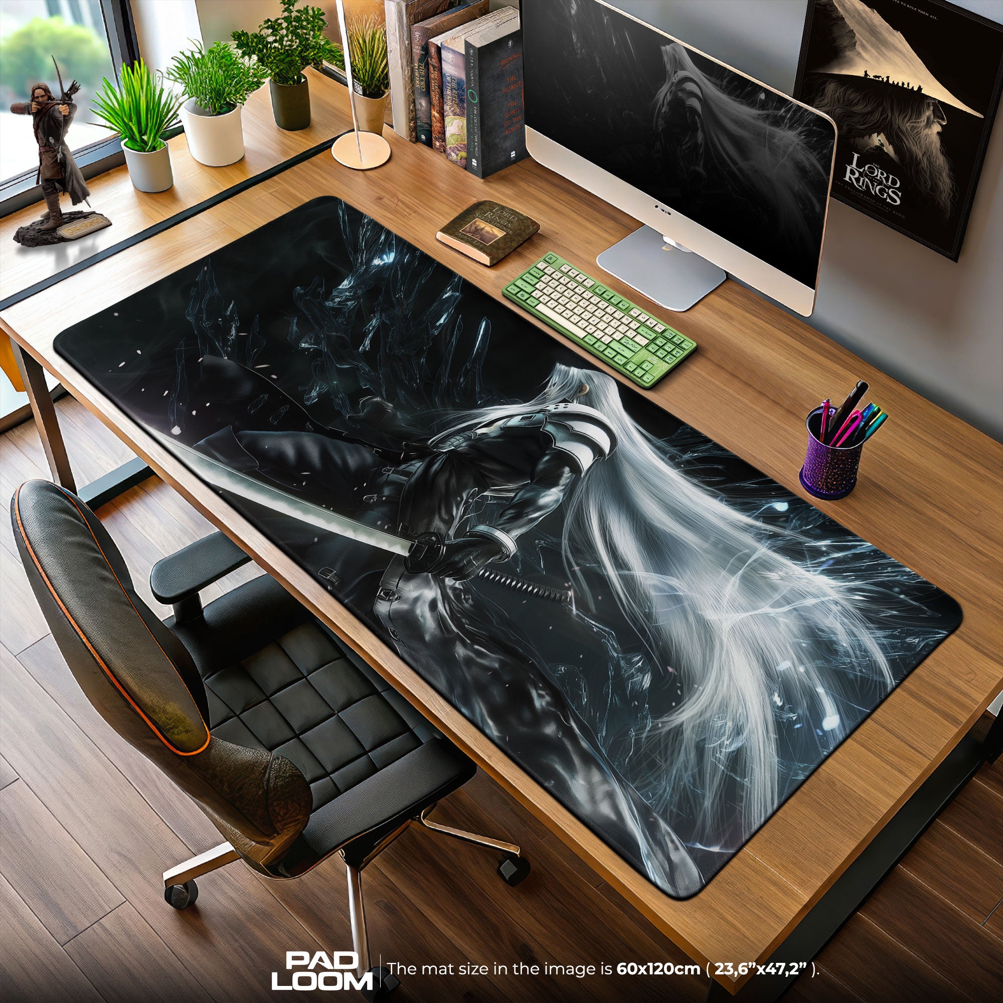 Sephiroth Blade Draw Mouse Pad, Final Fantasy Gaming Desk Mat – Padloom