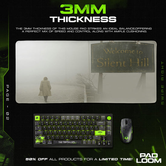 Silent Hill Welcome Sign Mouse Pad, Game Fog Gaming Desk Mat – Padloom