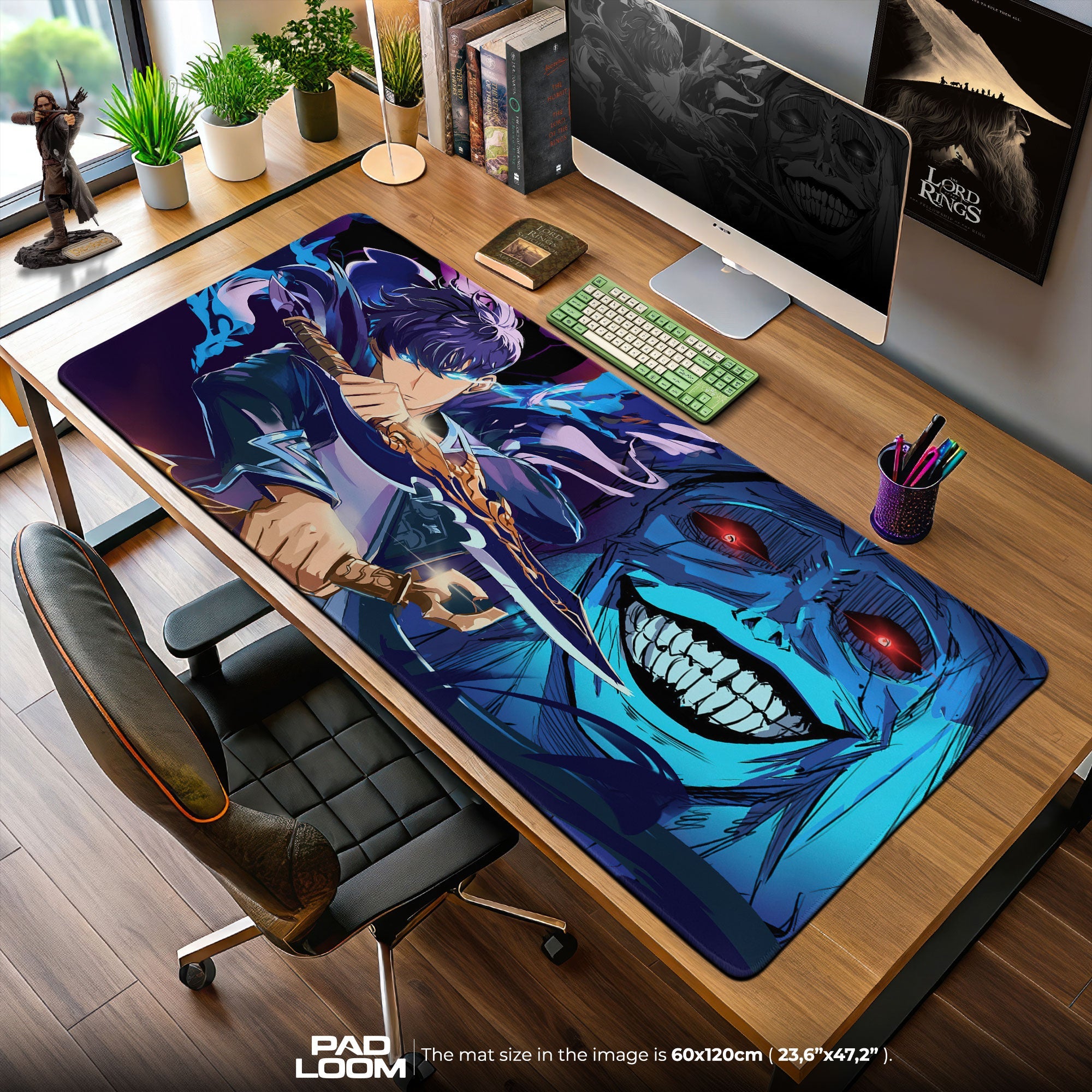 Solo Leveling – Shadow Blade Mouse Pad, Anime Gaming Desk Mat – Padloom