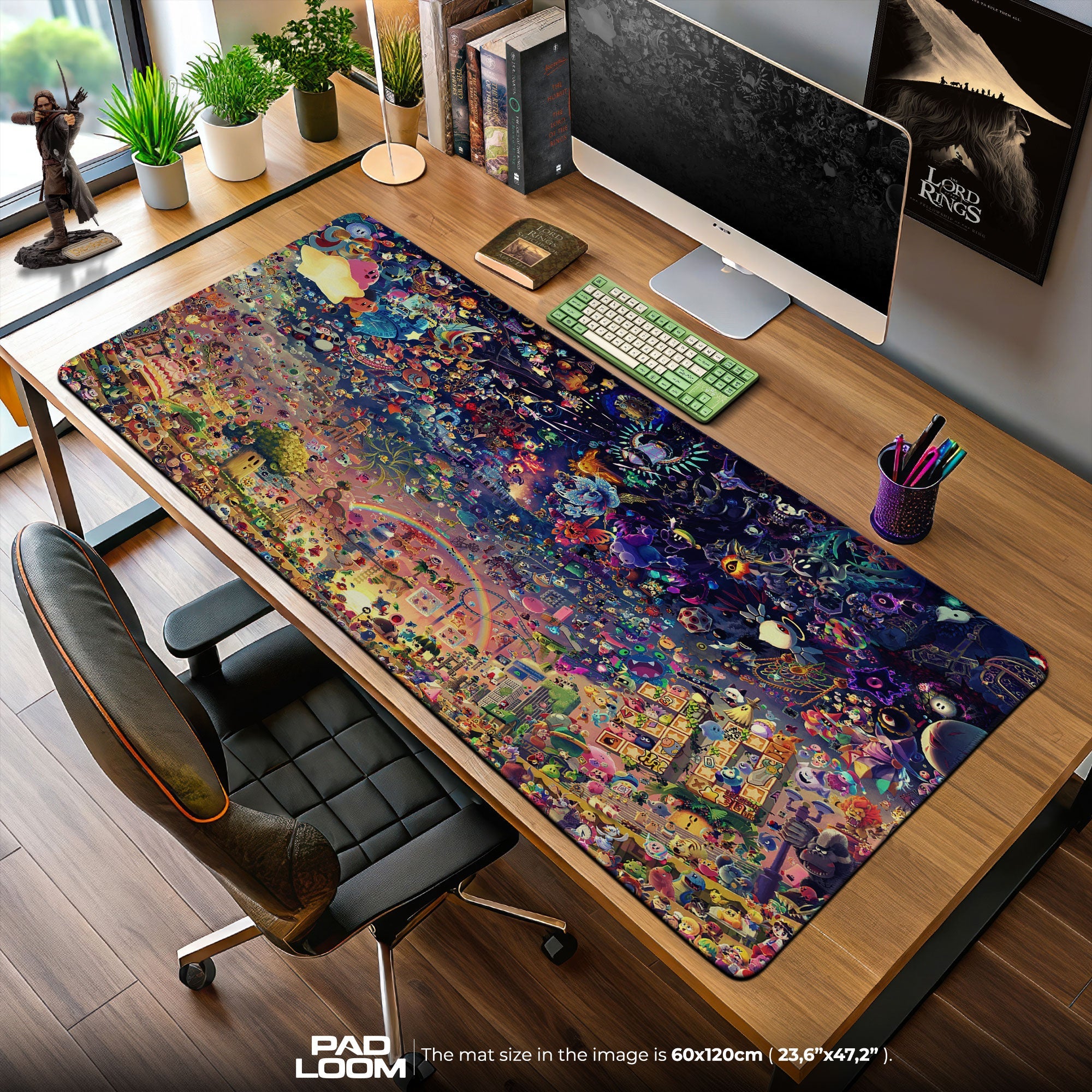 Super Smash Bros Ultimate Mouse Pad, Game Gaming Desk Mat – Padloom