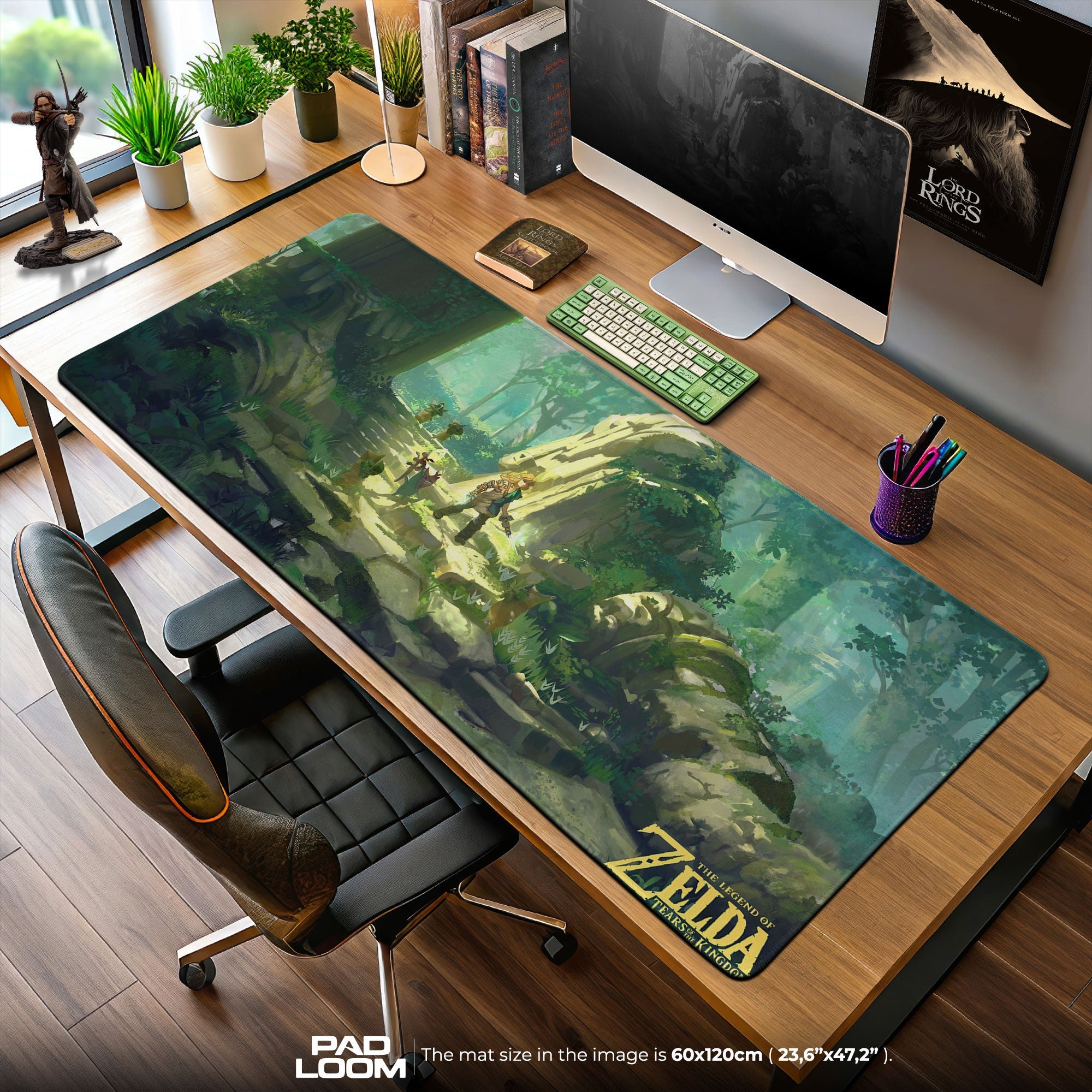 Zelda Forest Path Mouse Pad, Adventure Game Desk Mat – Padloom