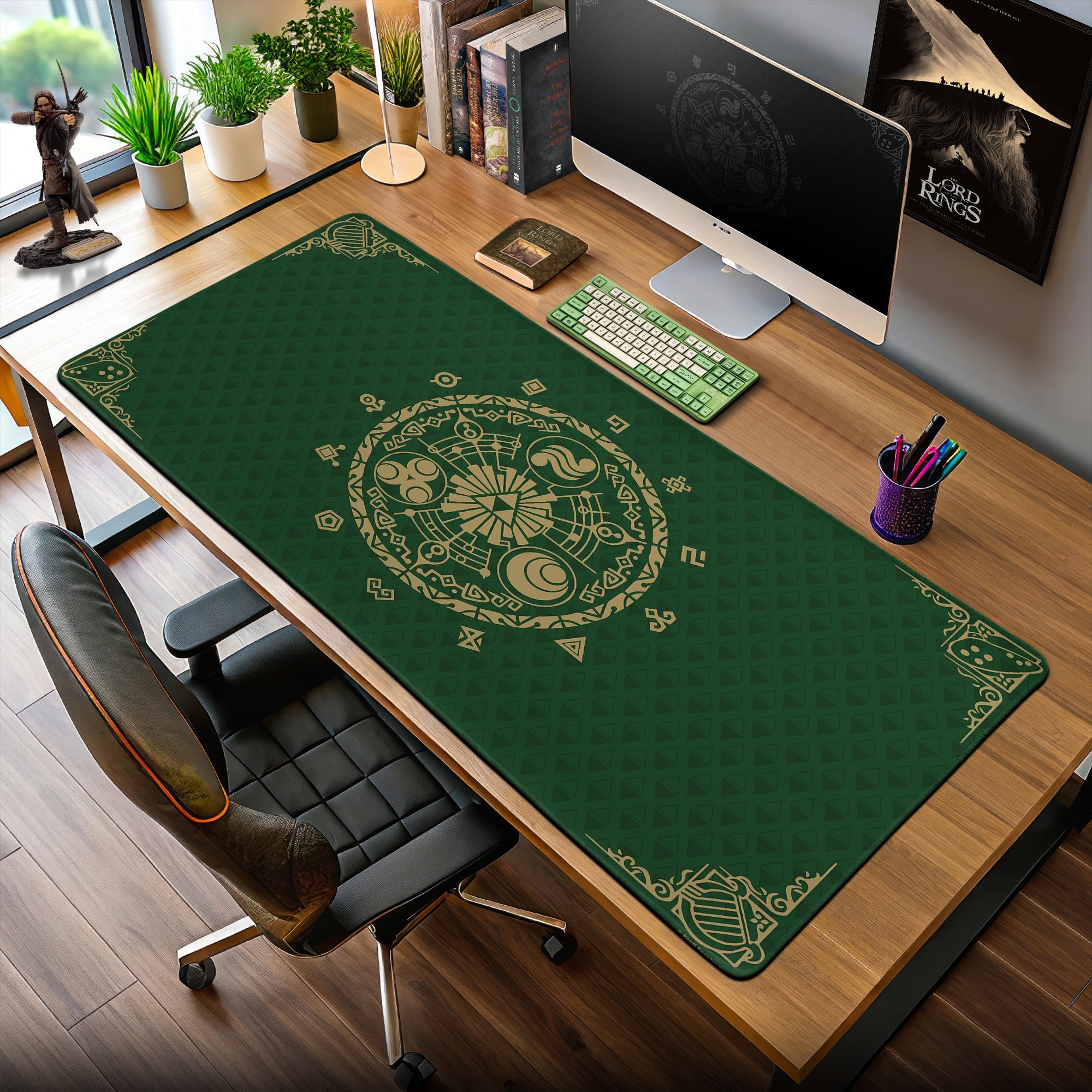 Zelda Hylian Emblem Mouse Pad – Gaming Desk Mat – Padloom