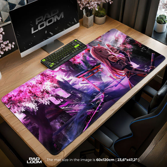 Zero Two Mouse Pad - Oni Blossom Anime Desk Mat – Padloom