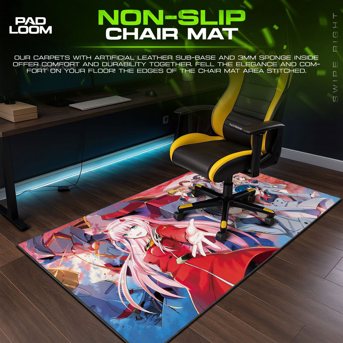 Zero Two Mouse Pad - Squad Thirteen Anime Desk Mat – Padloom